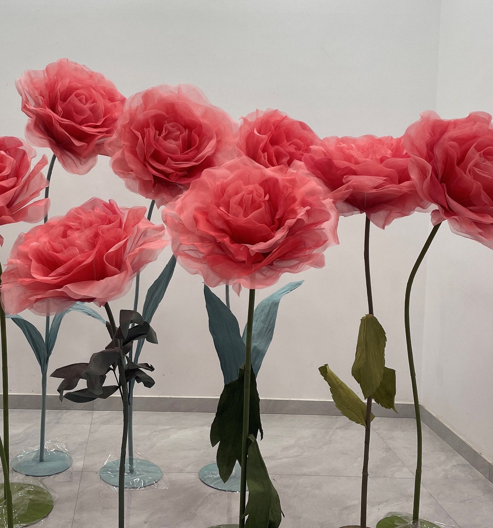 Giant Flowers for Gorgeous Backdrop Gala Birthday Wedding Event Decor ...