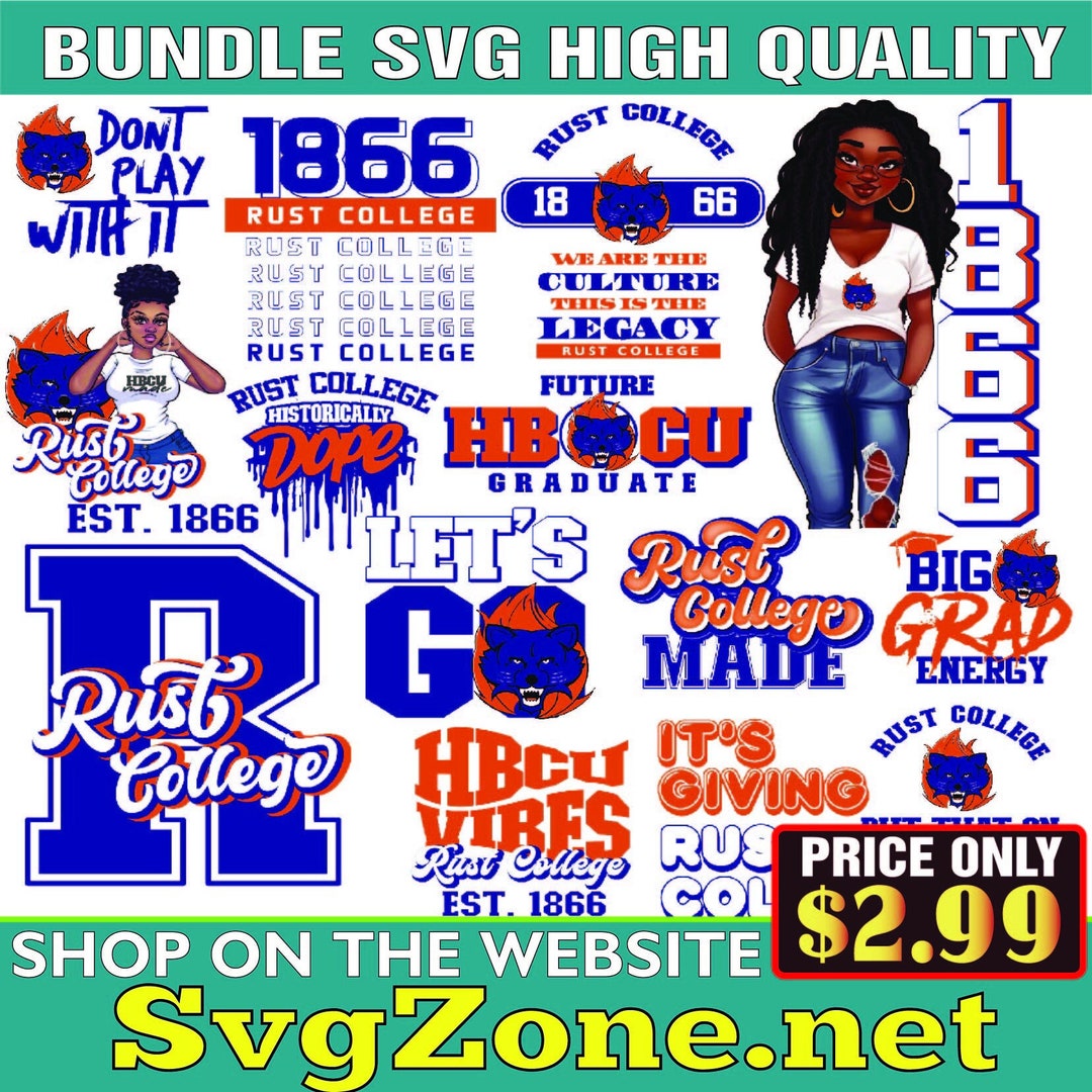 Rust College Svg New Hbcu Collection 2023 - Etsy