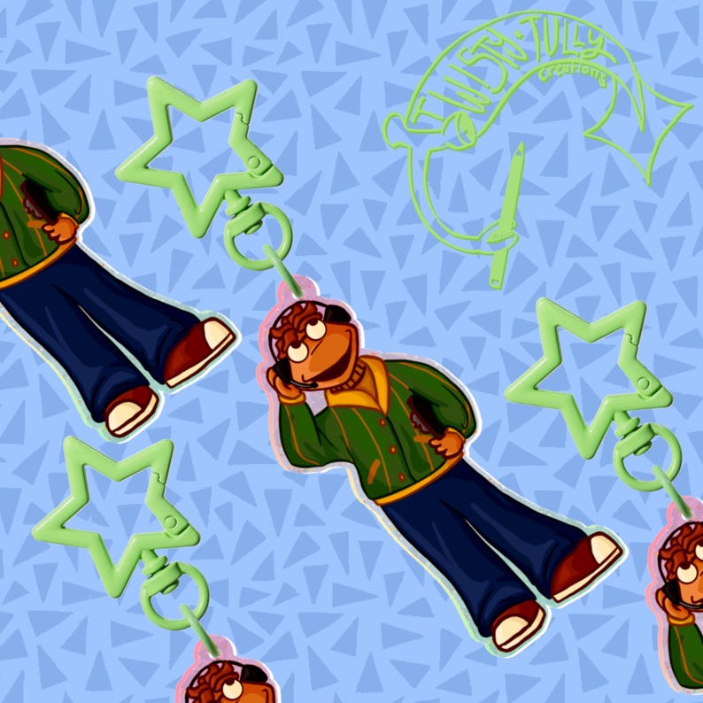 Scooter Janice Beaker Muppets Acrylic Keychain - Etsy