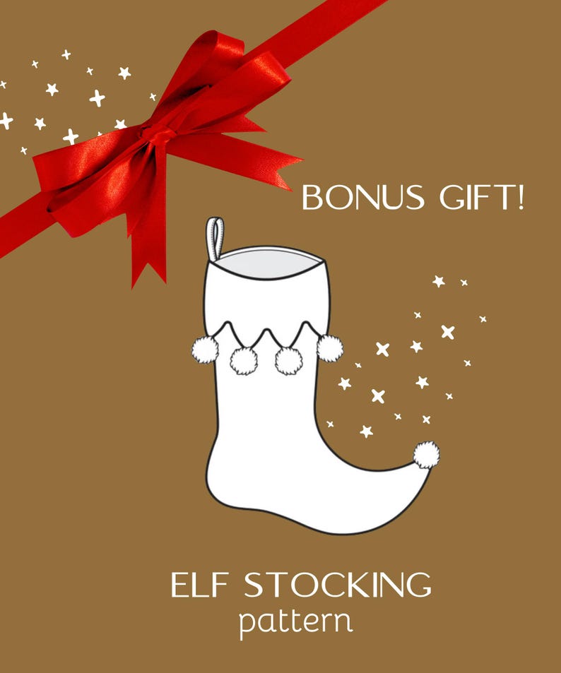 Christmas Stocking Sewing Pattern: Santa & Elf Design (PDF Pattern) - Etsy