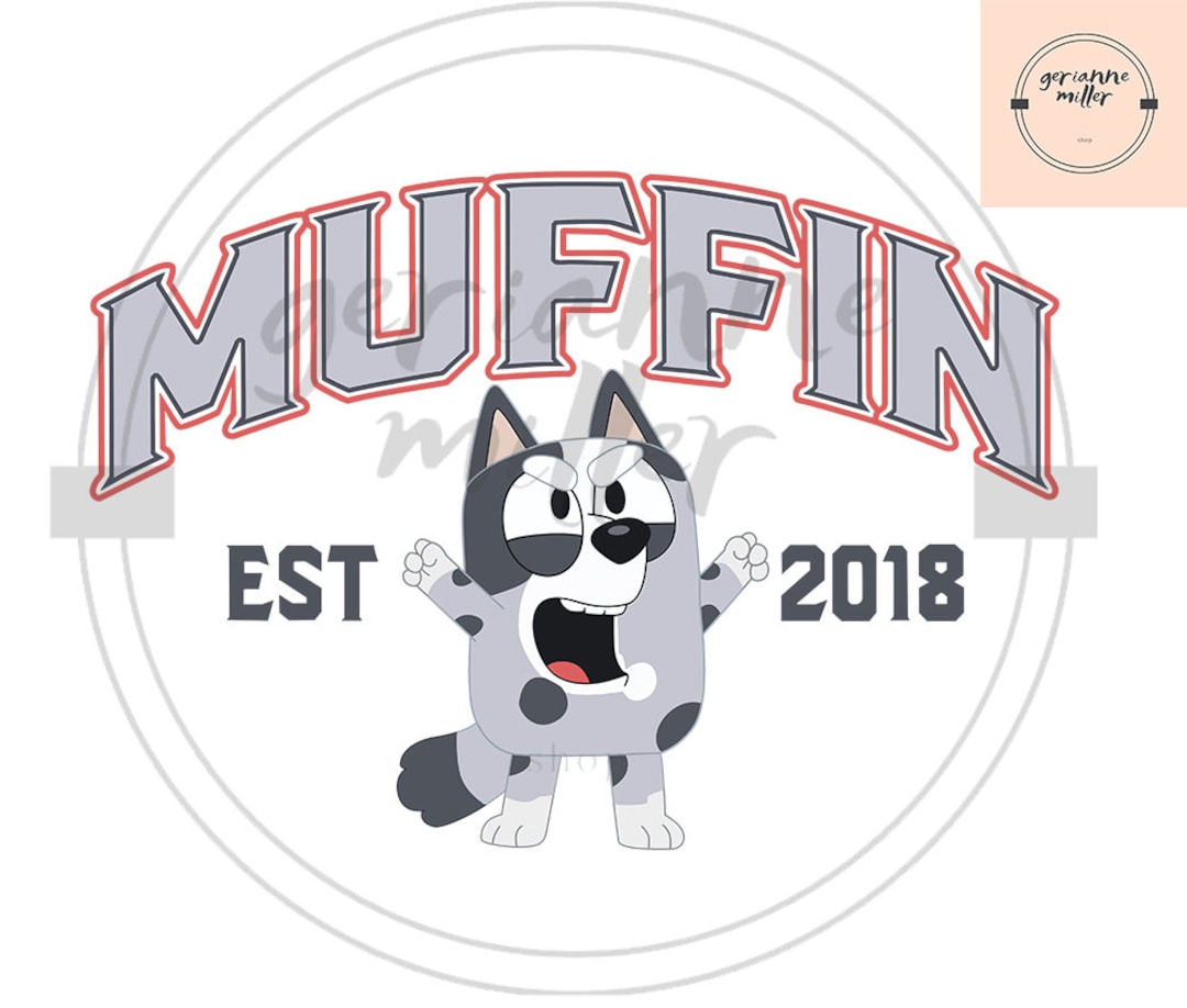 Muffin Png Muffin Est 2018 Muffin Bluey Bluey Png - Etsy