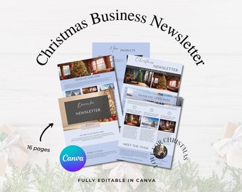 Small Business Newsletter Template, Canva Template, Fully Editable ...