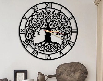 Tree Clock Wall Clock Unique Art Home Decor Wood Art - Etsy