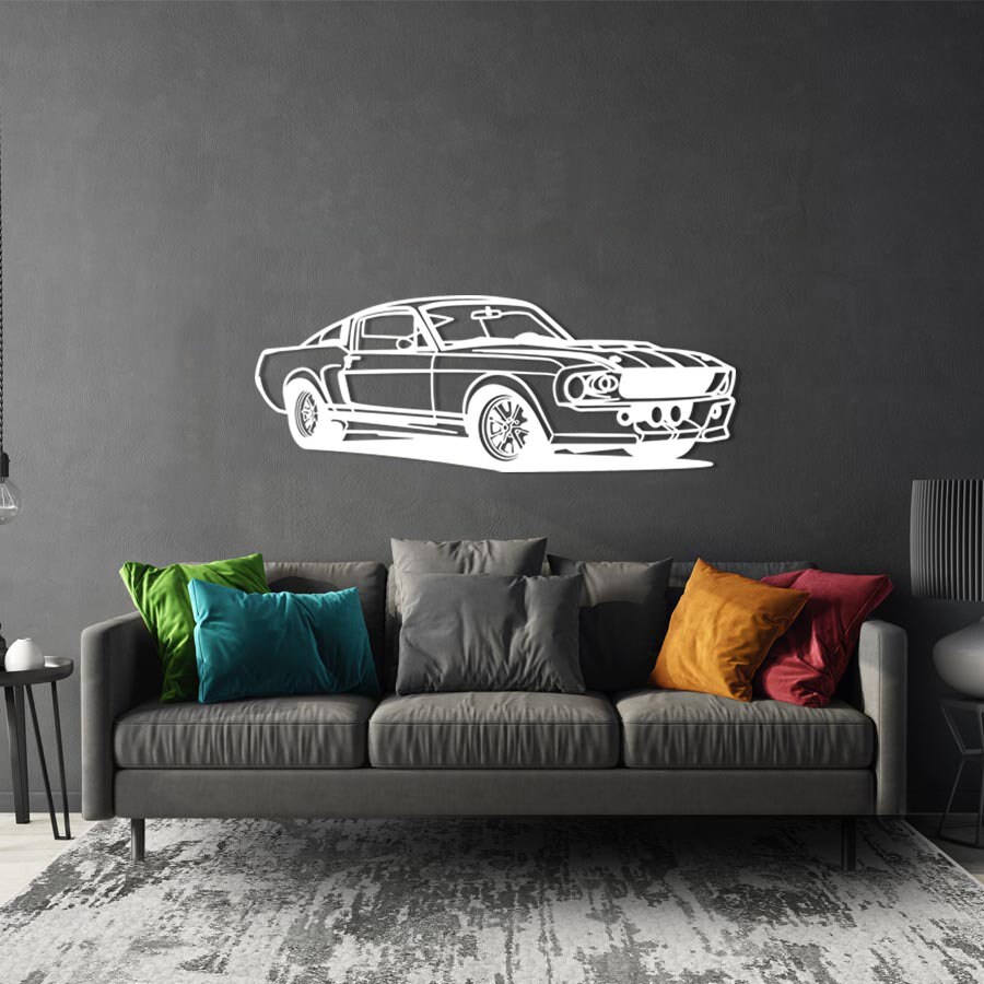 We Are Here With the Legendary Classic Car Mustang Wall Decoration. It ...