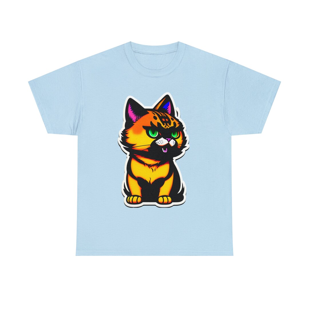 Funny Angry Cat T Shirt, Trendy Clothing, Cute Angry Cat T Shirt ...
