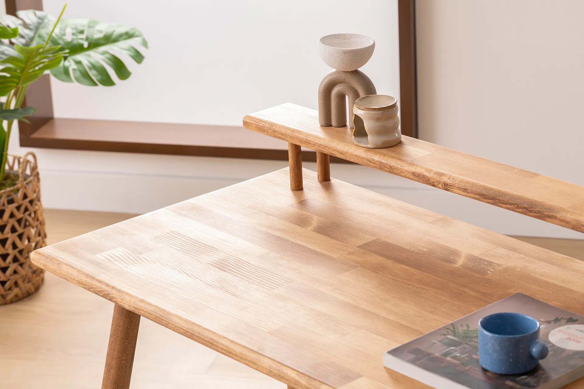 Wood Desk, Home Office Desk, Solid Wood Desk, Computer Desk, Desk With ...