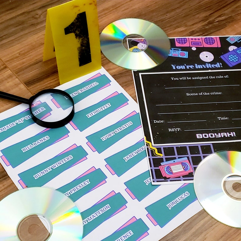 Murder in the Shadows: A 90s Murder Mystery Party - Etsy