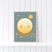 Full Moon Kids Boho Printable Art - Etsy