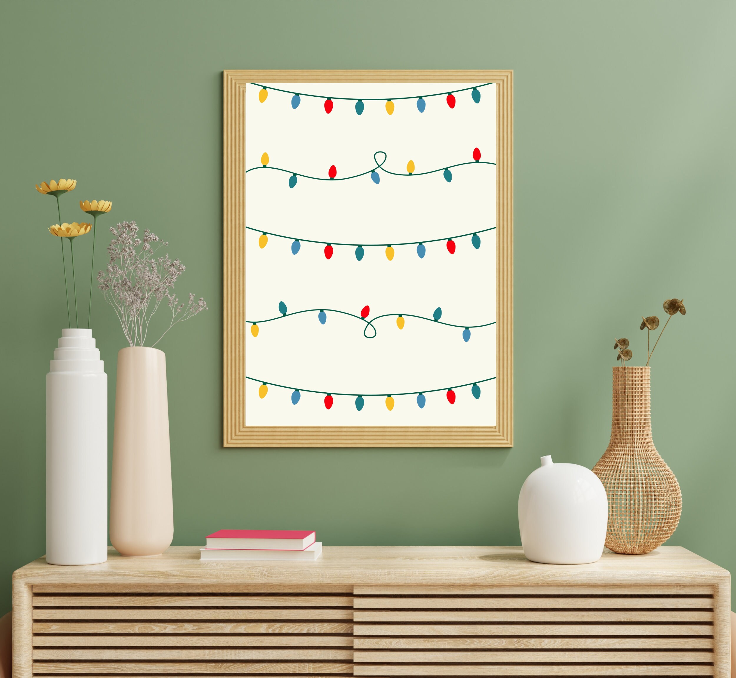Printable Christmas Lights Sheet - Etsy