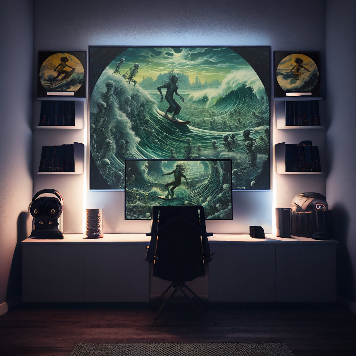 Gothic Artwork Digital Art Skeleton Despair Art - Etsy