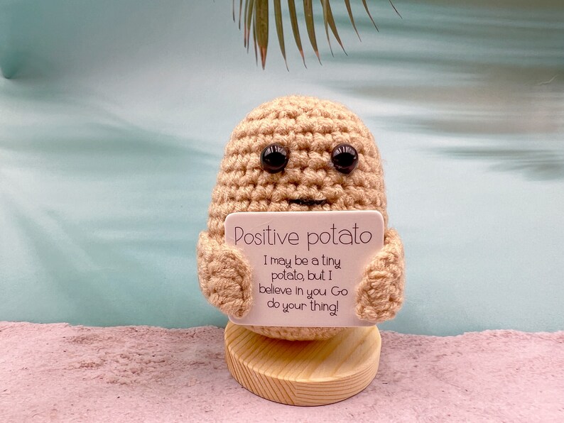 Patata positiva all'uncinetto personalizzata/radicamento - Etsy Italia