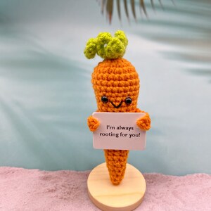 Custom Crochet Positive Potato/rooting for You Carrot With Crochet ...