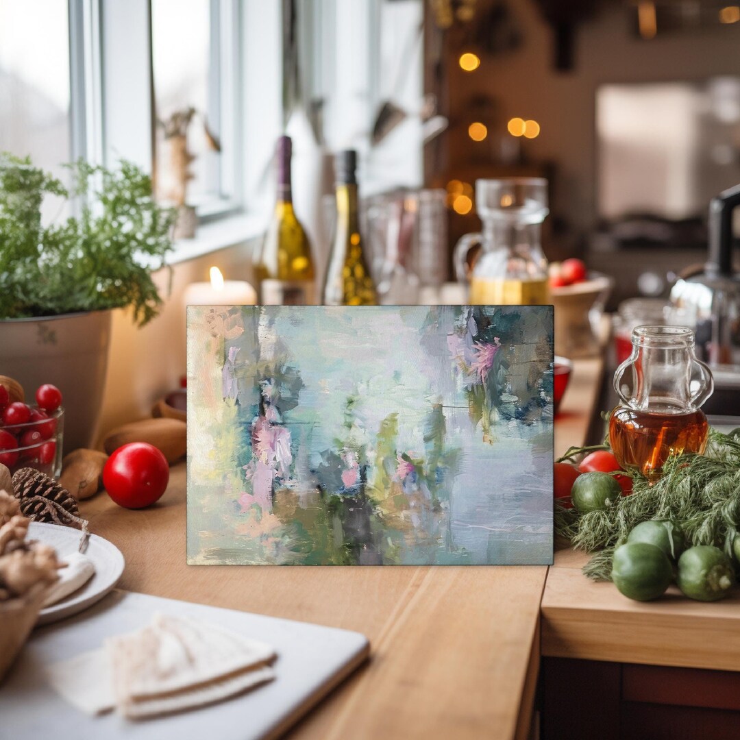 Personalized Cutting Board, Impressionist Glass Cutting Board, Fine Art ...