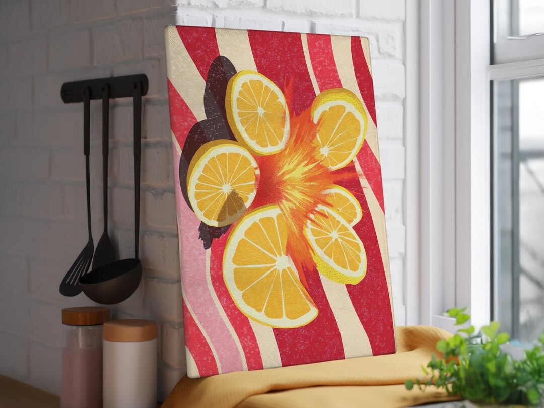 Trendy Gen Z Kitchen Decor, Aesthetic Fruit Glass Board, Tiktok Viral ...