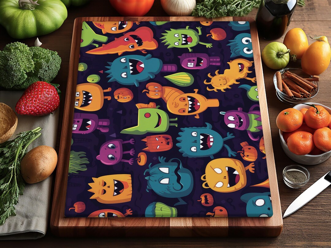 Halloween Hostess Gift, Unique Monster Cutting Board for Spooky Party ...