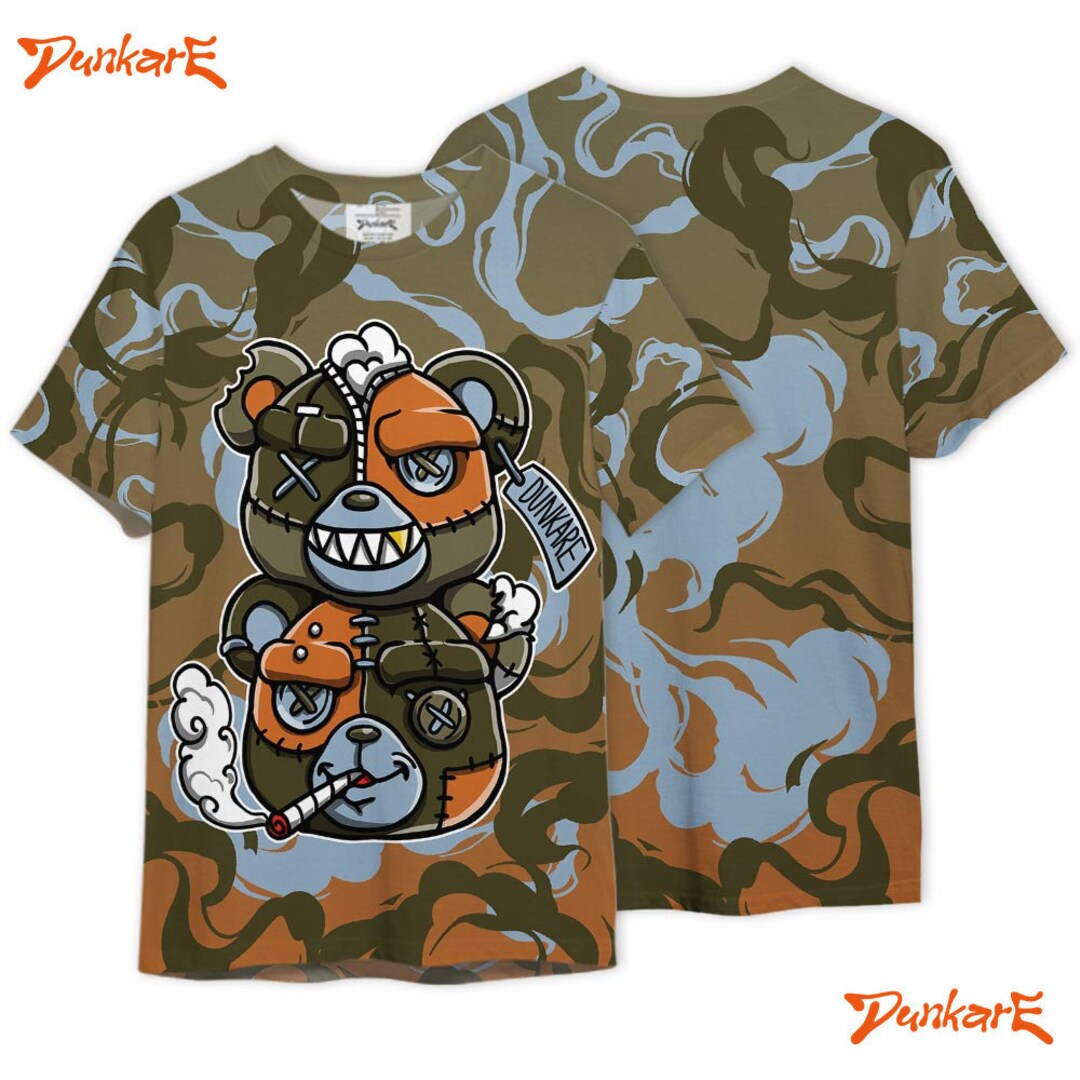 Dunkare Olive 5s Shirt Double Hazards Hugz Smoke Graphics Shirt Unisex ...