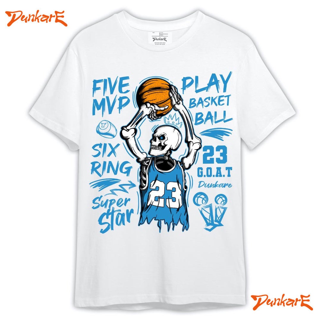 Dunkare Powder Blue 9s Shirt, 23 G.O.A.T Skeleton Shirt Outfit - Etsy