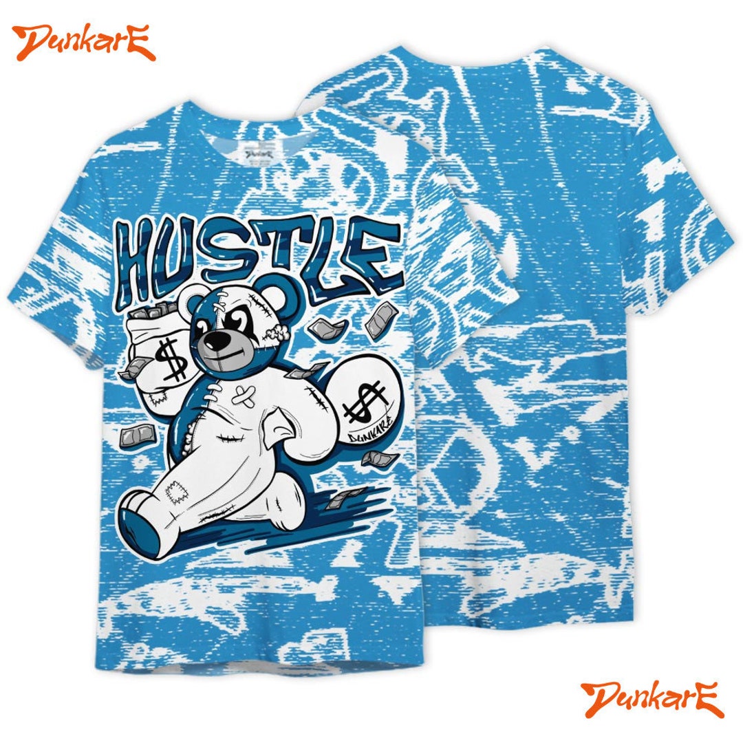 Dunkare Powder Blue 9s Shirt Hustles Bear Avant-garde Shirt Unisex - Etsy