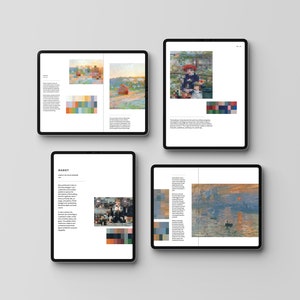 Impressionism Pack No. 1 / 9 Procreate Palettes 270 Colors / Monet ...