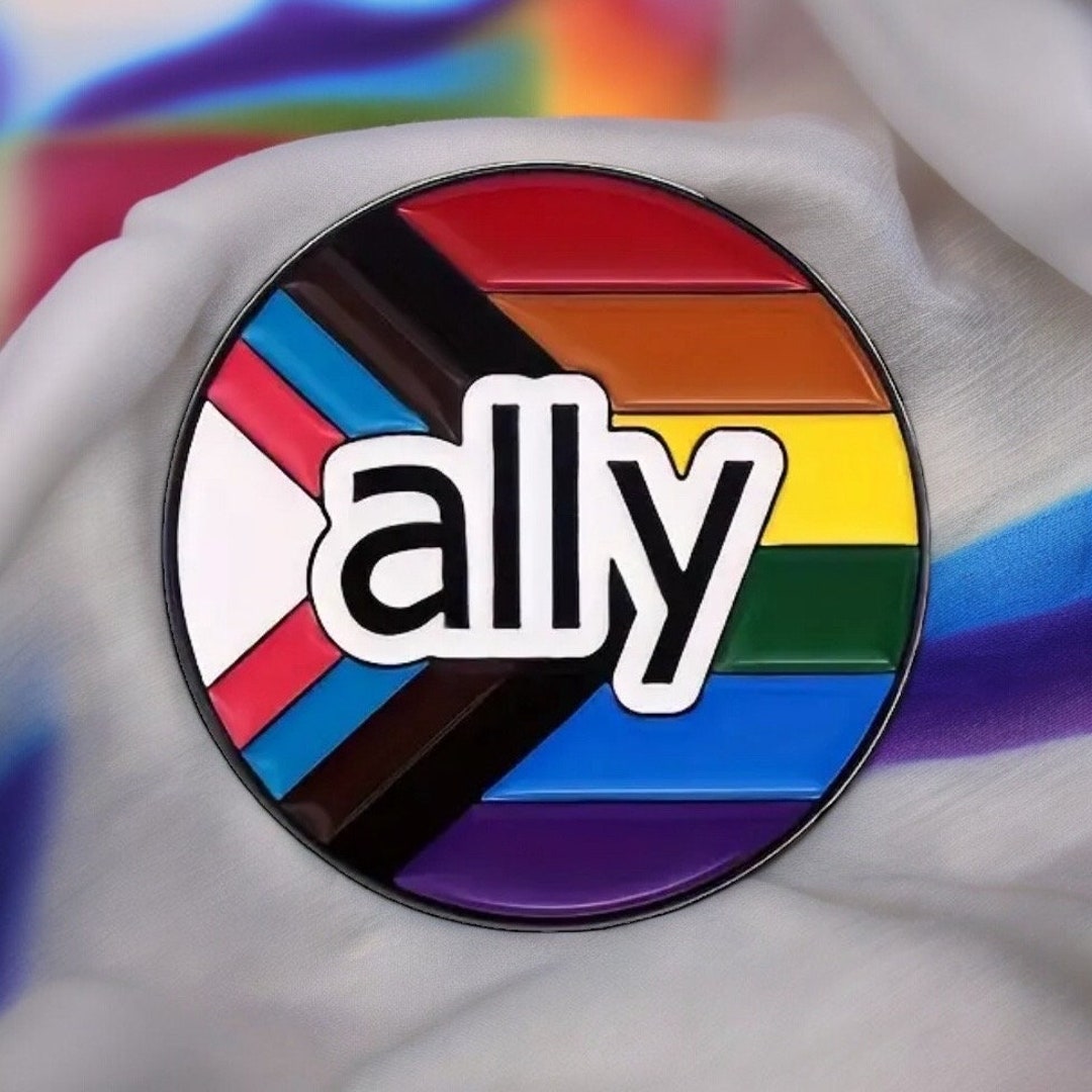 Ally Flag Pride Pin/ Pride Flag Pin/rainbow Pin - Etsy