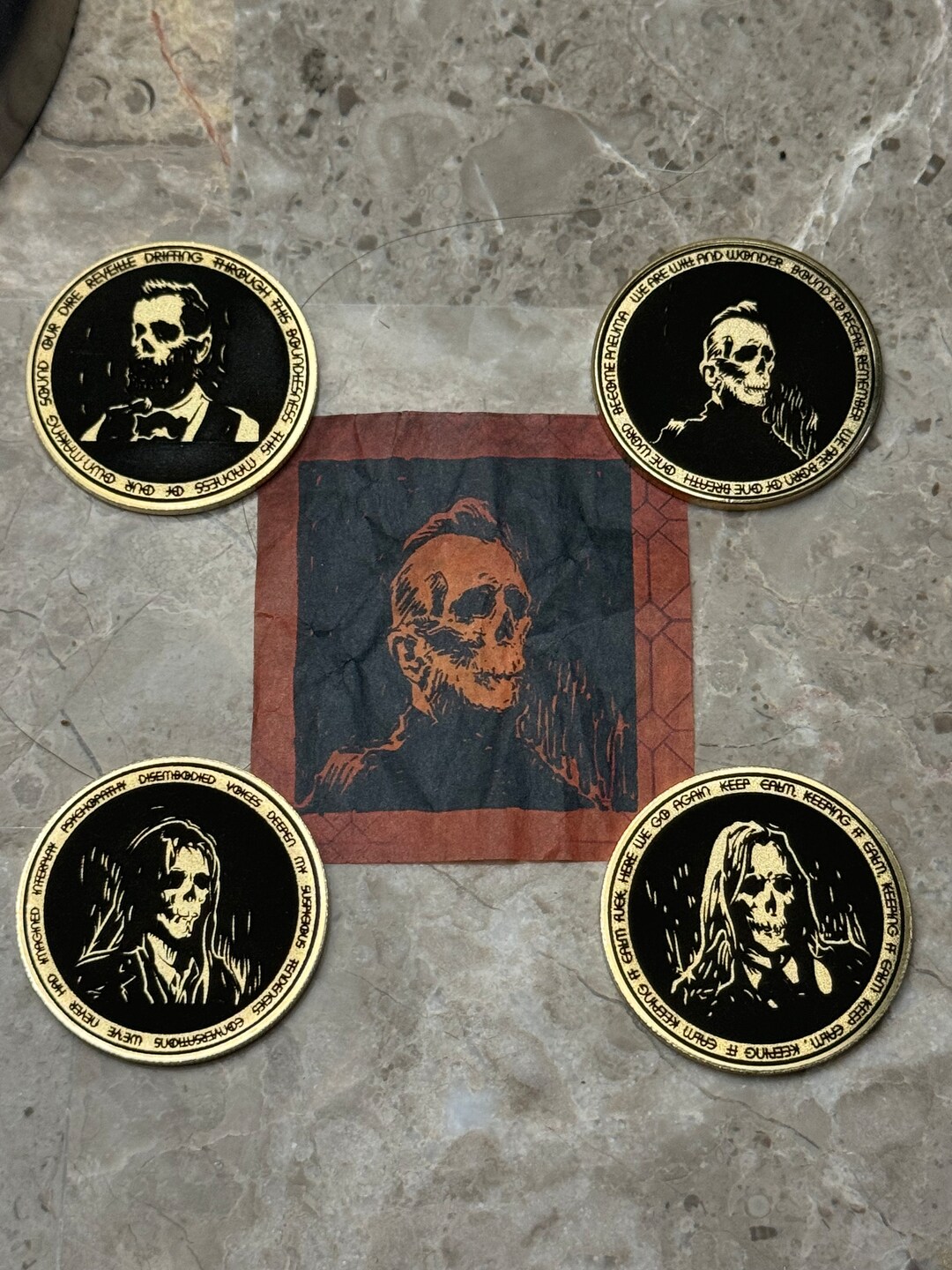 Tool Confetti Inspired Challenge Coins - Etsy