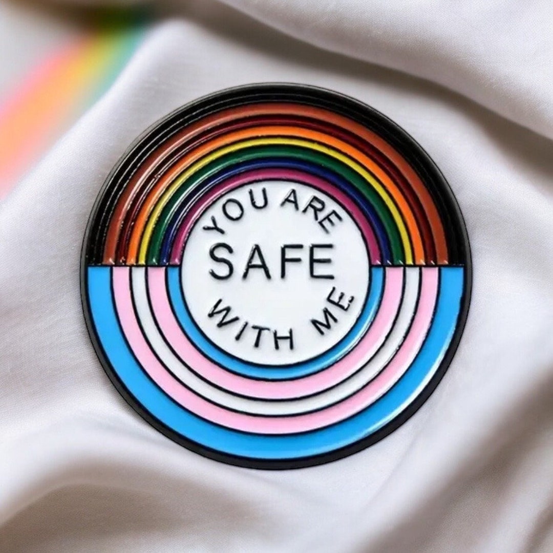 Ally Double Rainbow Pride Pin/ Pride Flag Pin/rainbow Pin - Etsy
