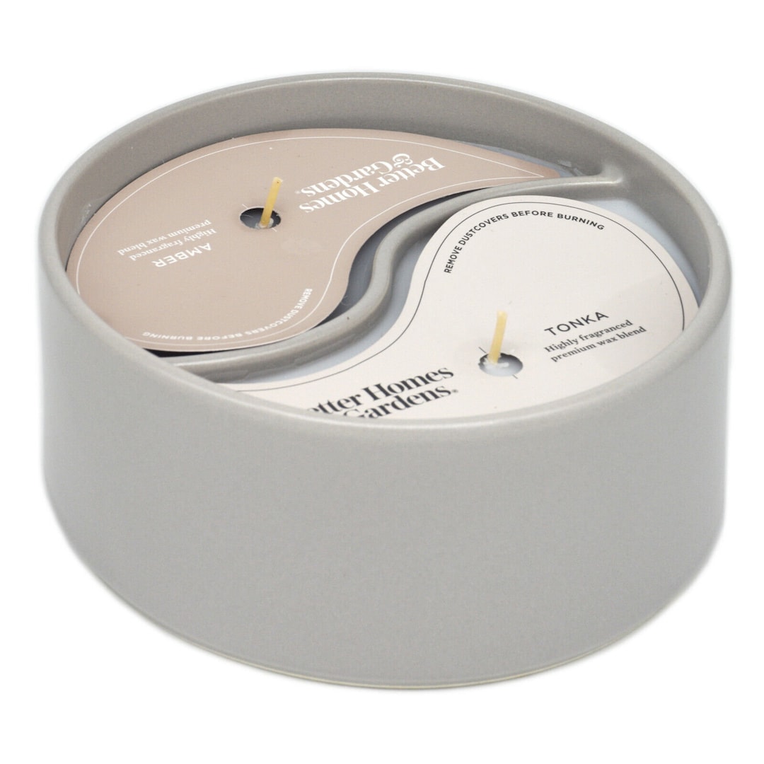 Double Wicked Amber & Tonka Candle Jar 453g Home Decor - Etsy