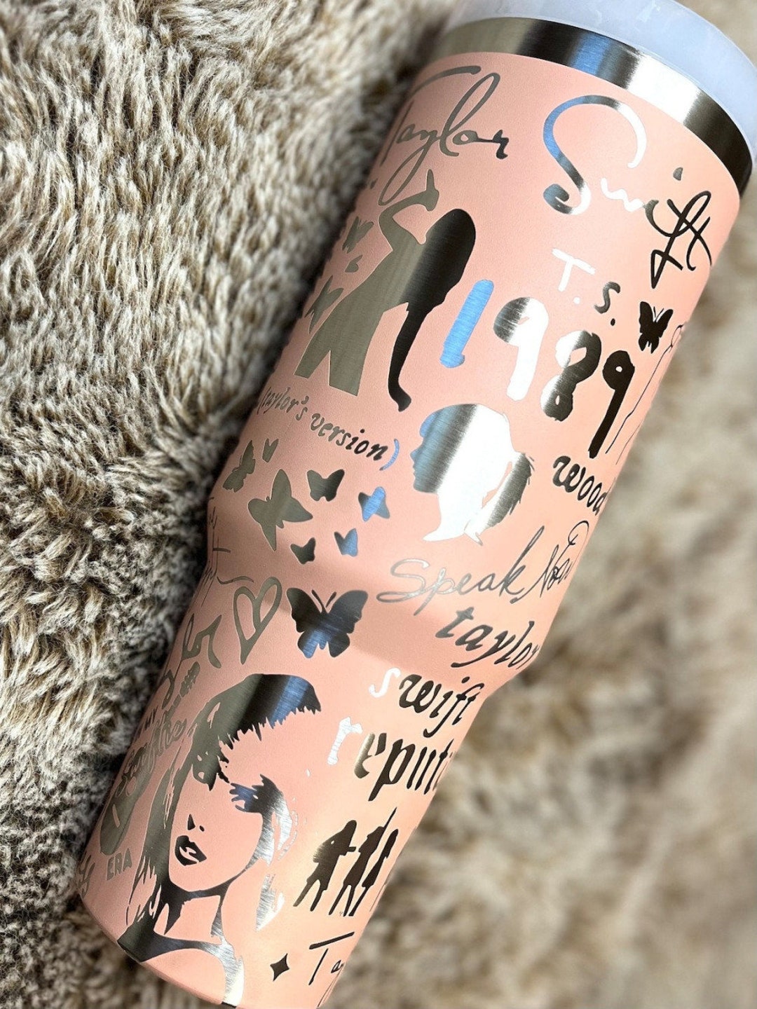 Taylor Swift Themed Engraved 40 Oz Tumbler With Straw - Etsy