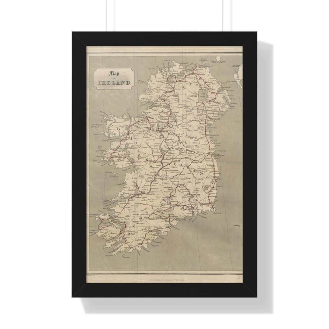 Ireland in 1834 - Map of Ireland - Etsy