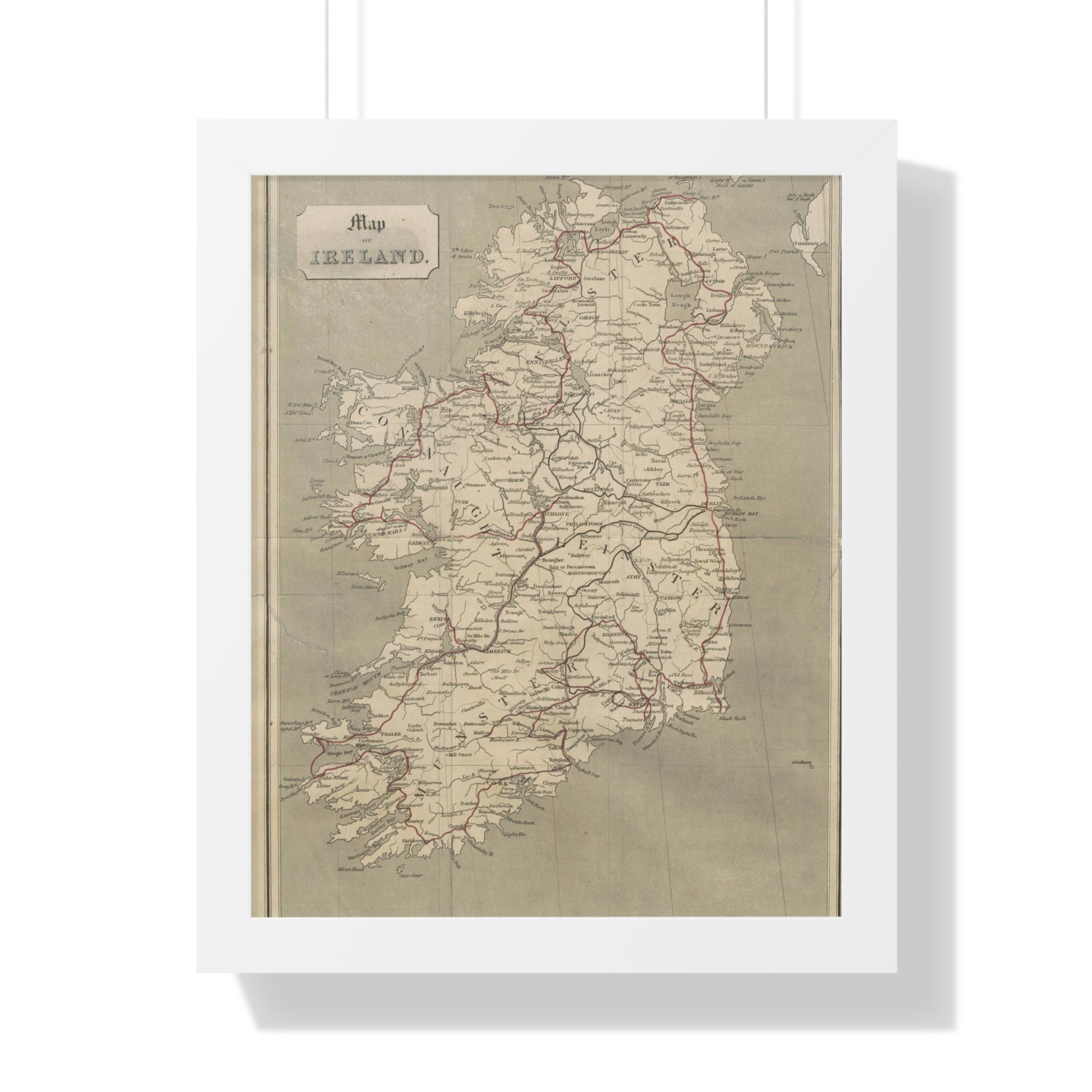 Ireland in 1834 - Map of Ireland - Etsy