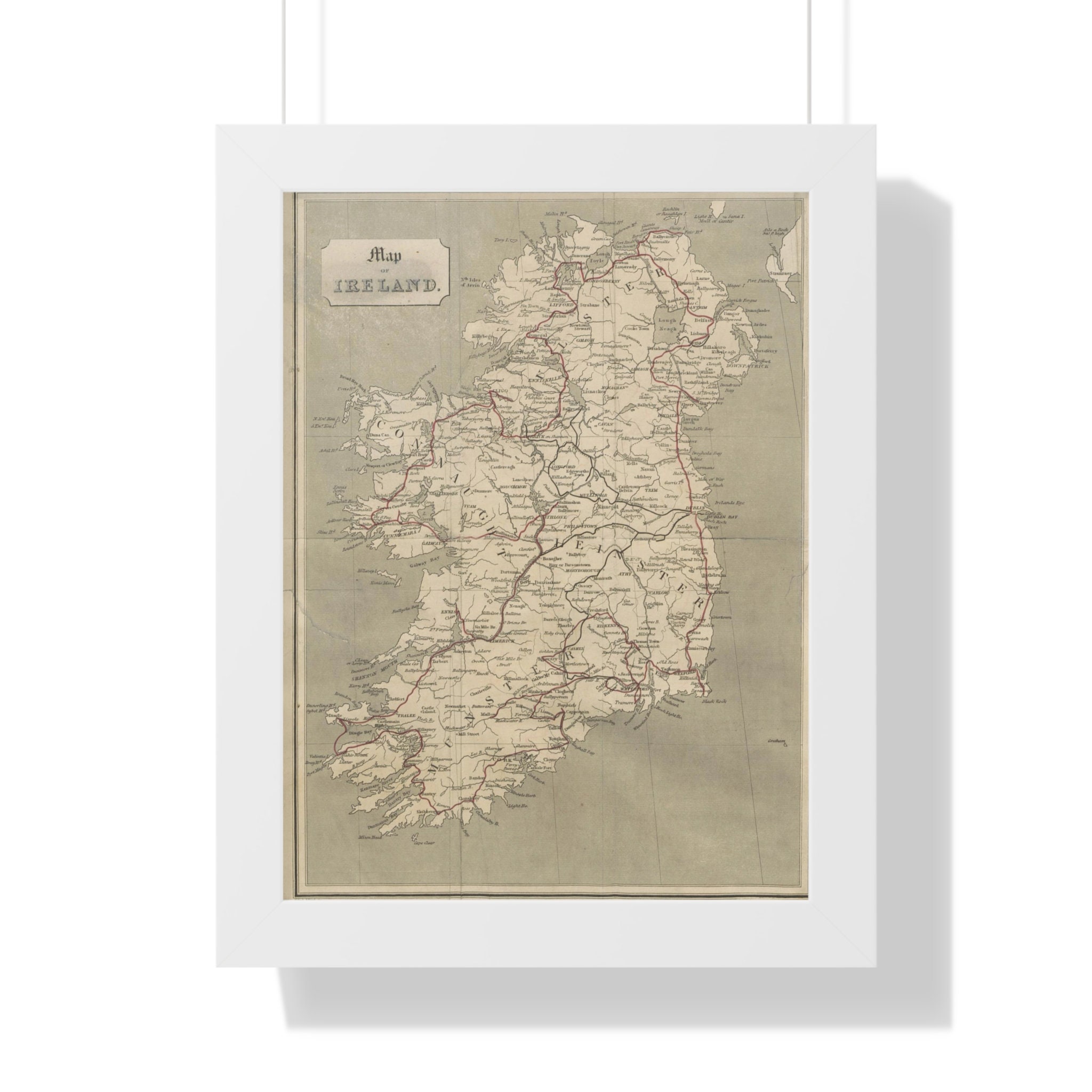 Ireland in 1834 - Map of Ireland - Etsy