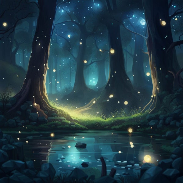 Firefly Artwork - Etsy