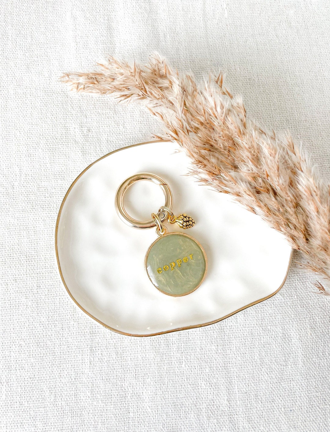 Sage Green Dog Tag, Pet ID Tag - Etsy