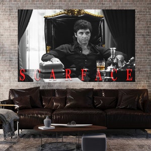 Scarface Canvas, Scarface Poster, Tony Montana, Scarface Movie Poster ...