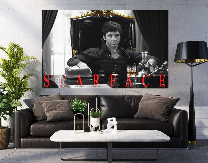 Scarface Canvas, Scarface Poster, Tony Montana, Scarface Movie Poster ...