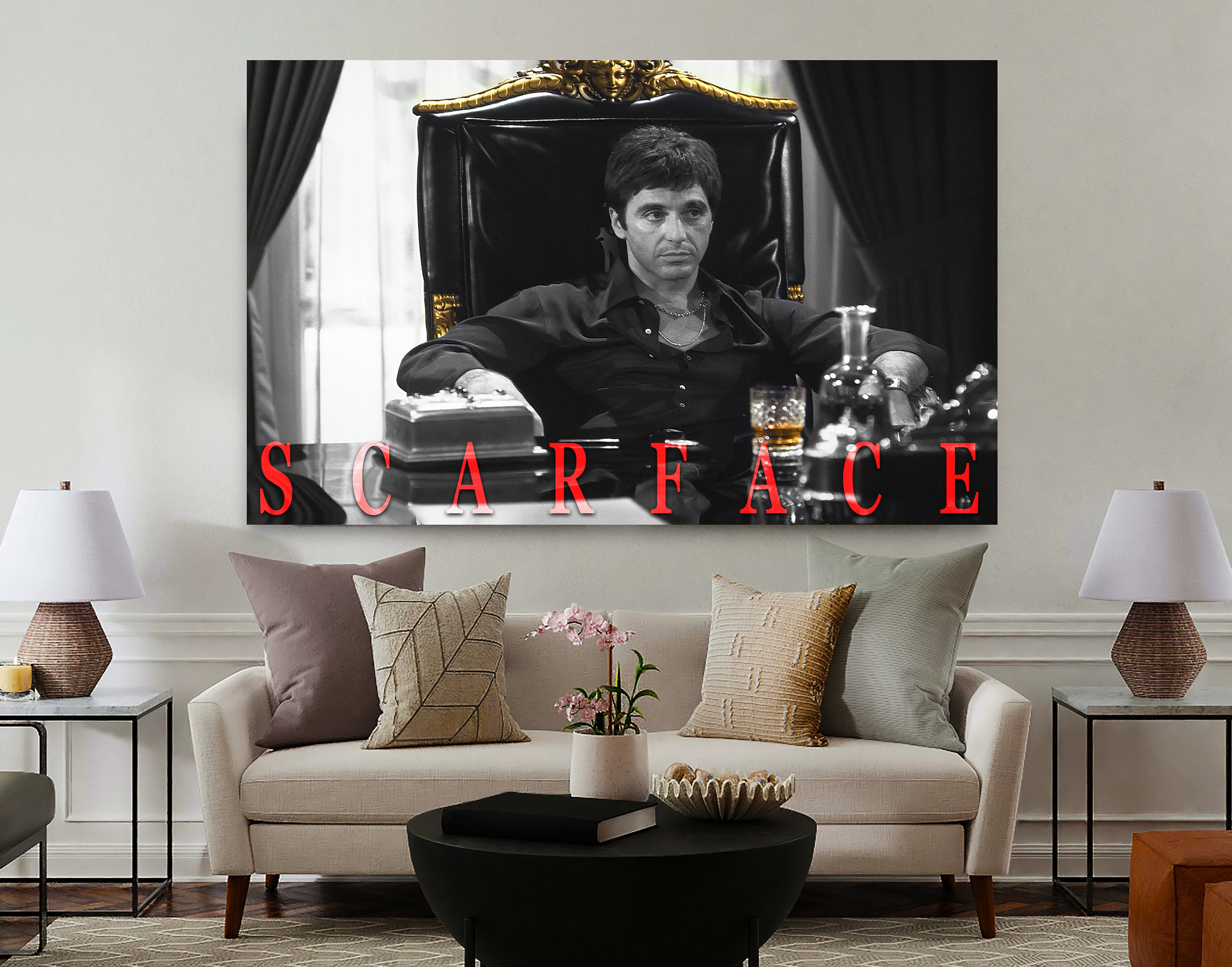 Scarface Canvas, Scarface Poster, Tony Montana, Scarface Movie Poster ...