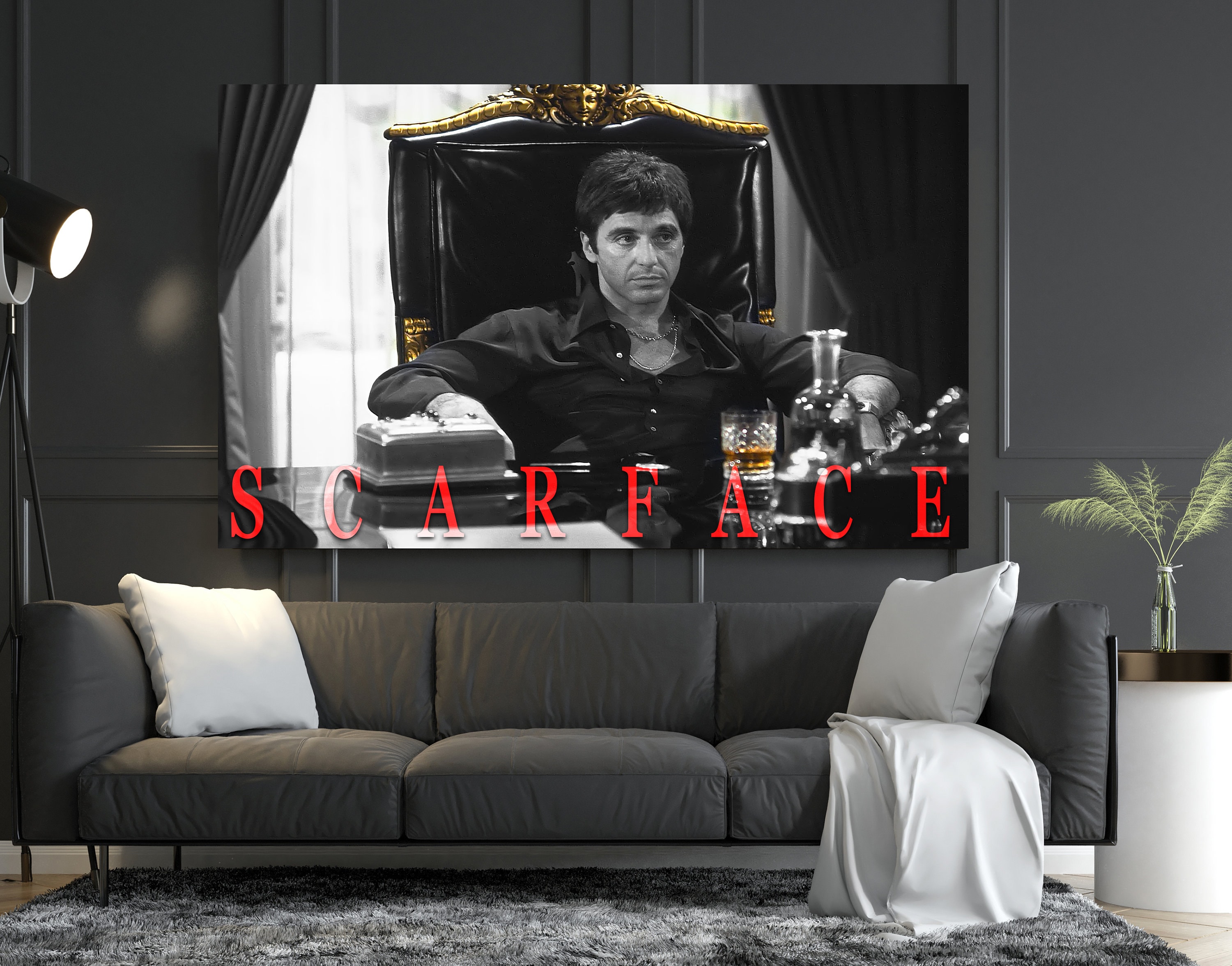 Scarface Canvas, Scarface Poster, Tony Montana, Scarface Movie Poster, Scarface Art, Alpacino ...