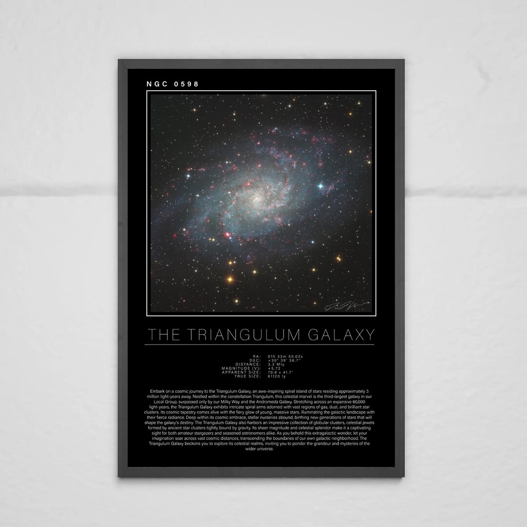 Triangulum Galaxy Print: Original Astrophotography, Space Art (12x18) - Etsy