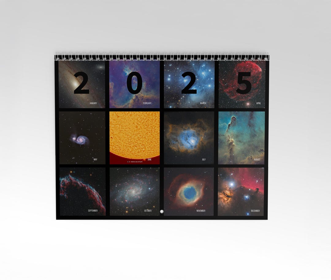 2025 Space Calendar: Original Astrophotography, Galaxies & Nebulae - Etsy