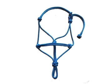 4-knot Rope Halter Only Assorted Colors Newborn/foal/mini/yearling/weanling/arabian/average ...