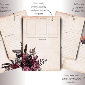 Printable Grimoire Pages, Blank Grimoire, Pink Pages Printable, Book of ...