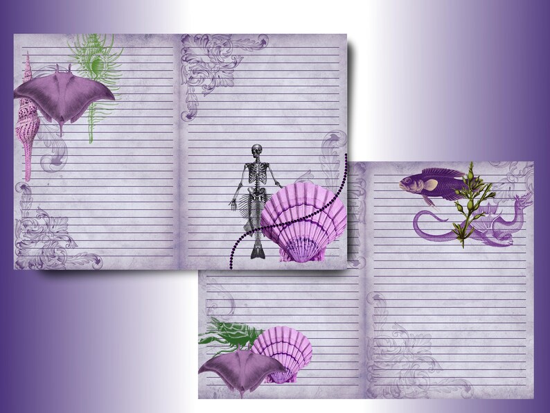 Printable Grimoire Pages, Blank Grimoire, Witch Pages, Book of Shadows ...