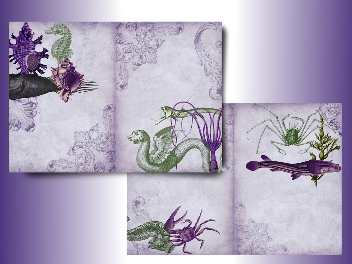 Printable Grimoire Pages, Blank Grimoire, Witch Pages, Book of Shadows ...