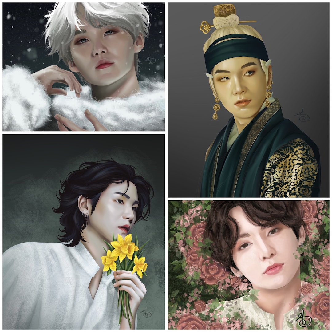 BTS Art Prints, 5x7 Matte K-pop Prints. - Etsy