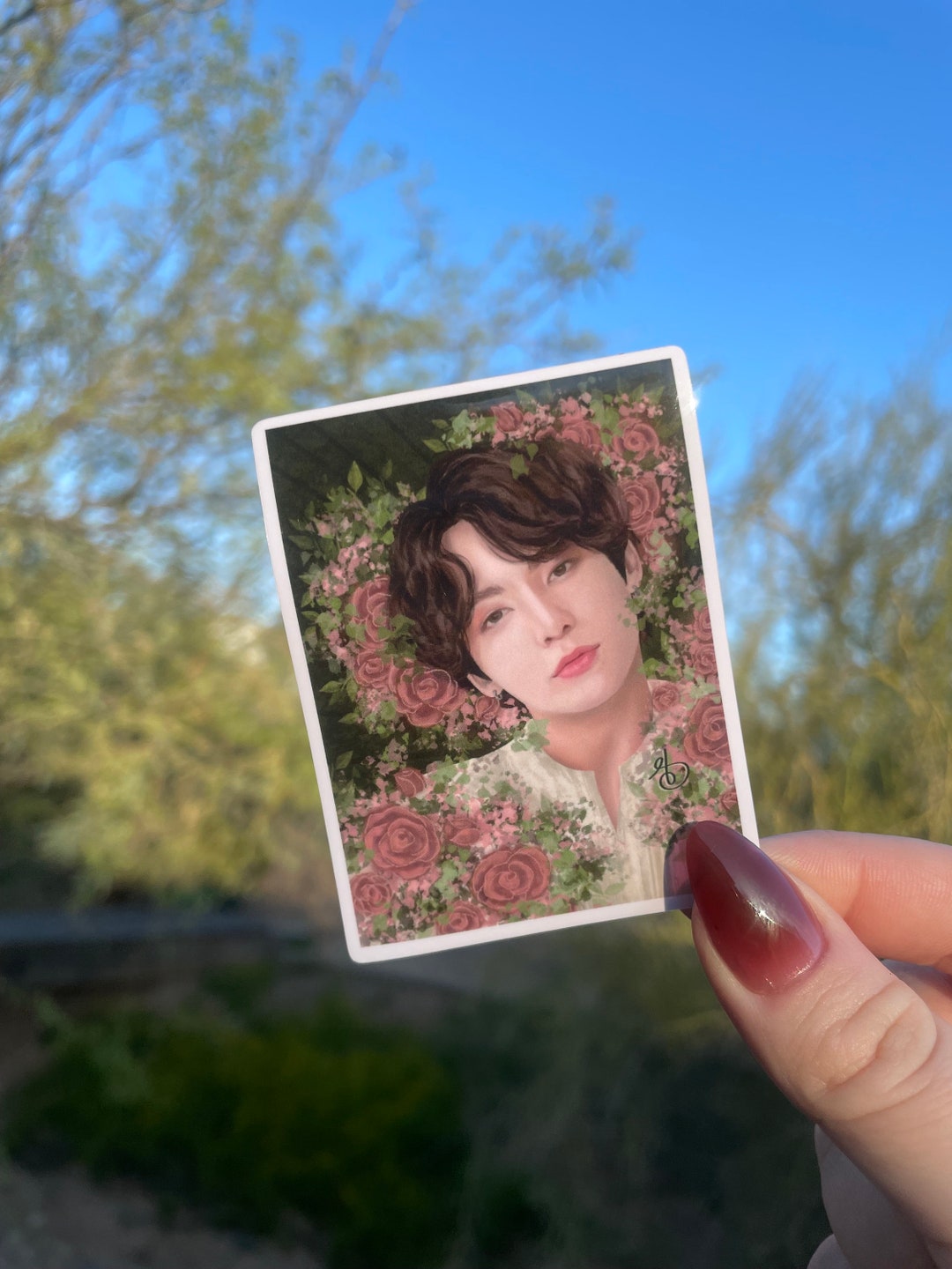 Jungkook Vinyl Stickers BTS, K-pop Stickers. - Etsy