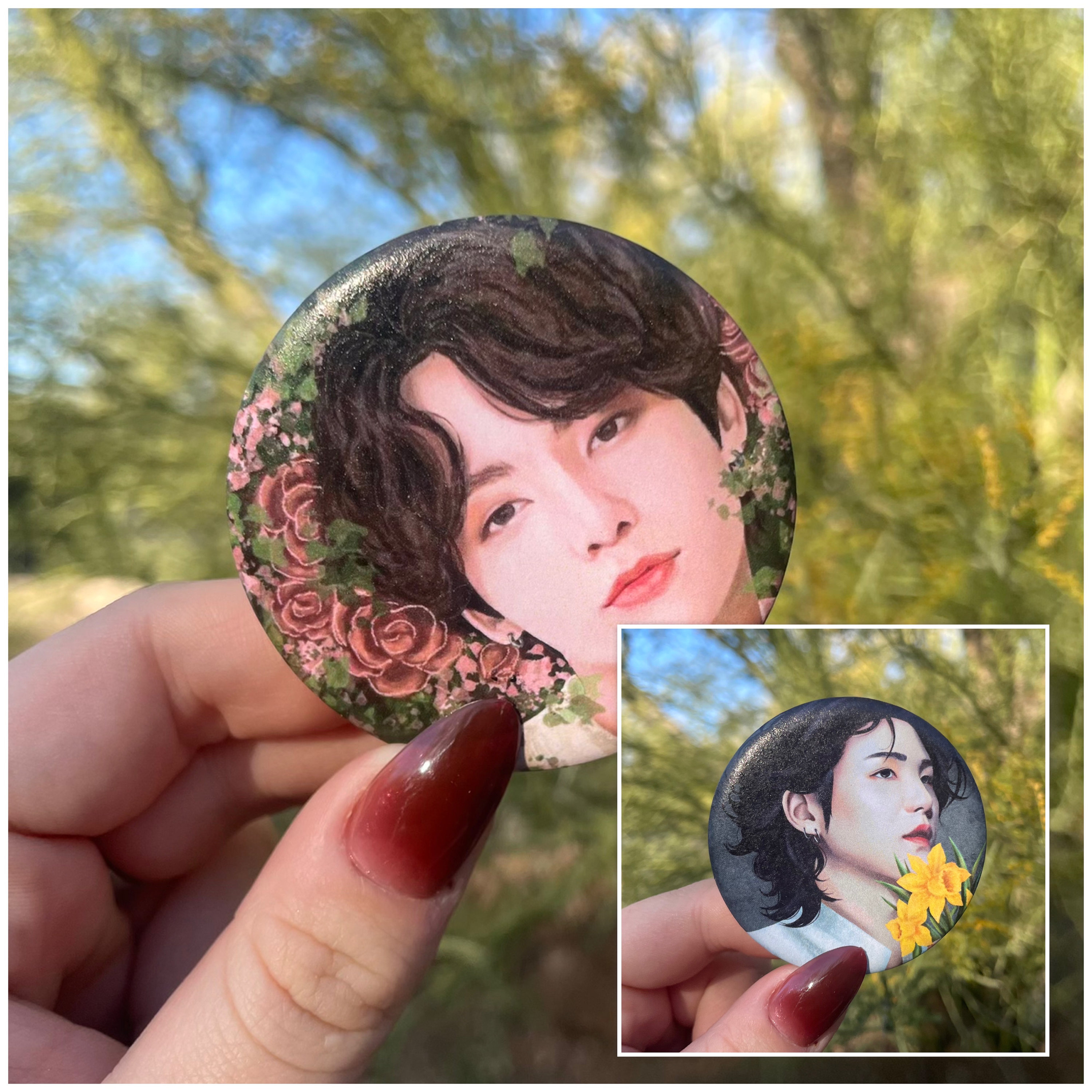 BTS Buttons, 2.25” K-pop Art Buttons. - Etsy