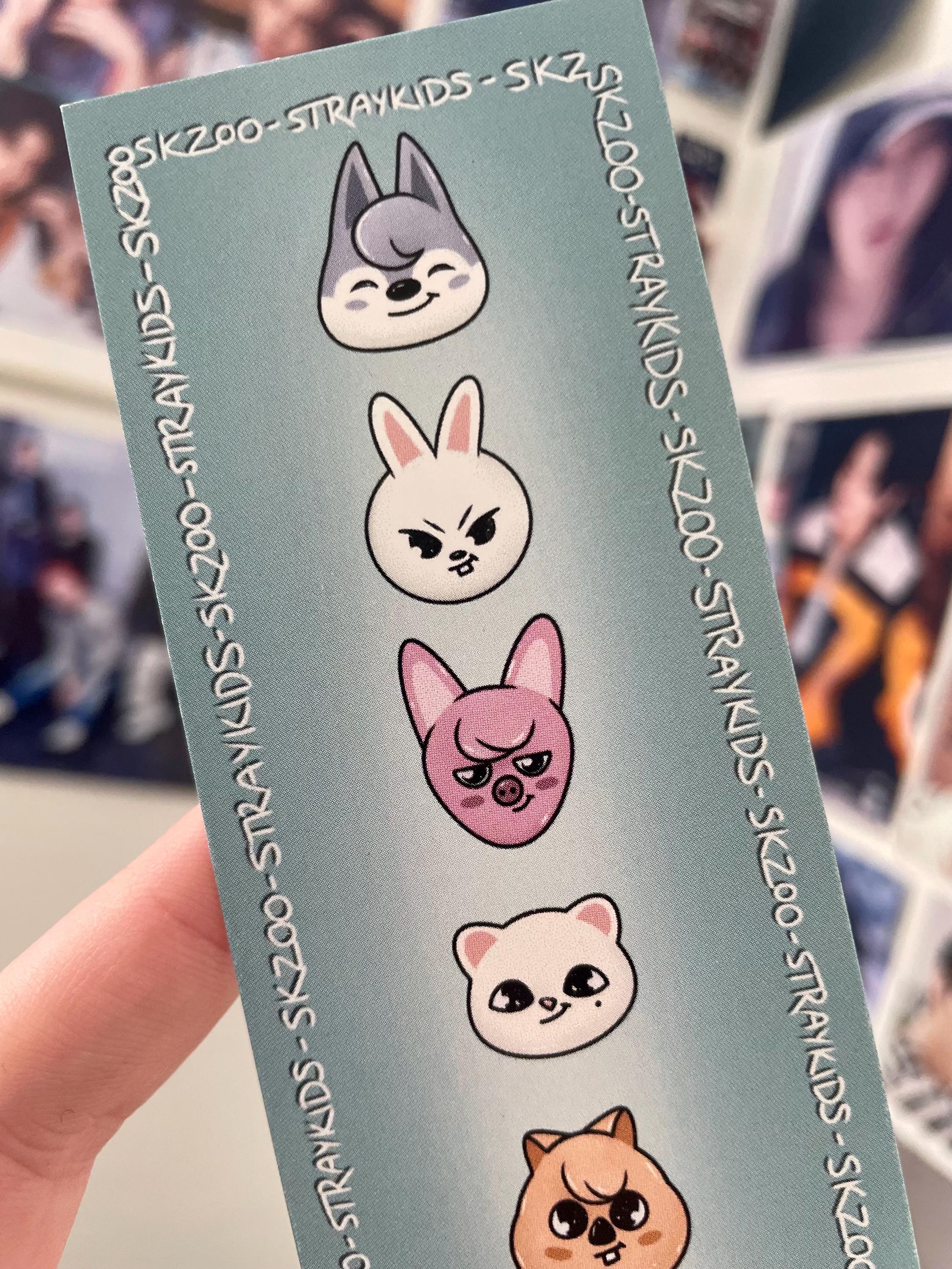 Stray Kids Bookmark, Skzoo OT8, K-pop Art. - Etsy