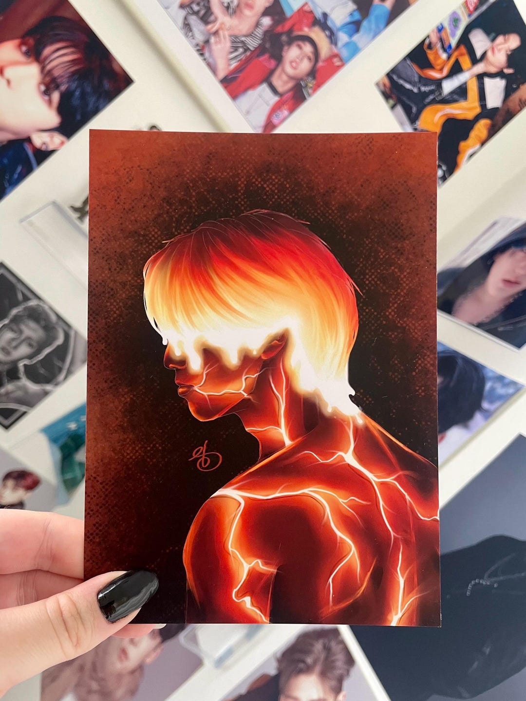 Han - Stray Kids Art Print/pc, Volcano, K-pop Prints. - Etsy