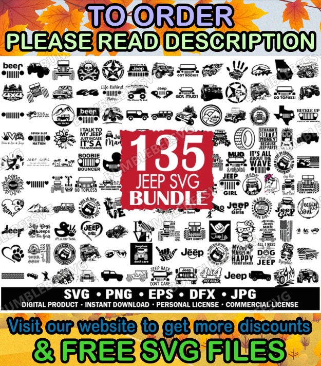 135 Jeep Svg Bundle Jeep Svg Jeep Cricut Jeep Life Svg - Etsy