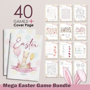 Easter Games Mega Bundle Activity Book for Kids, Easter Party Games ...